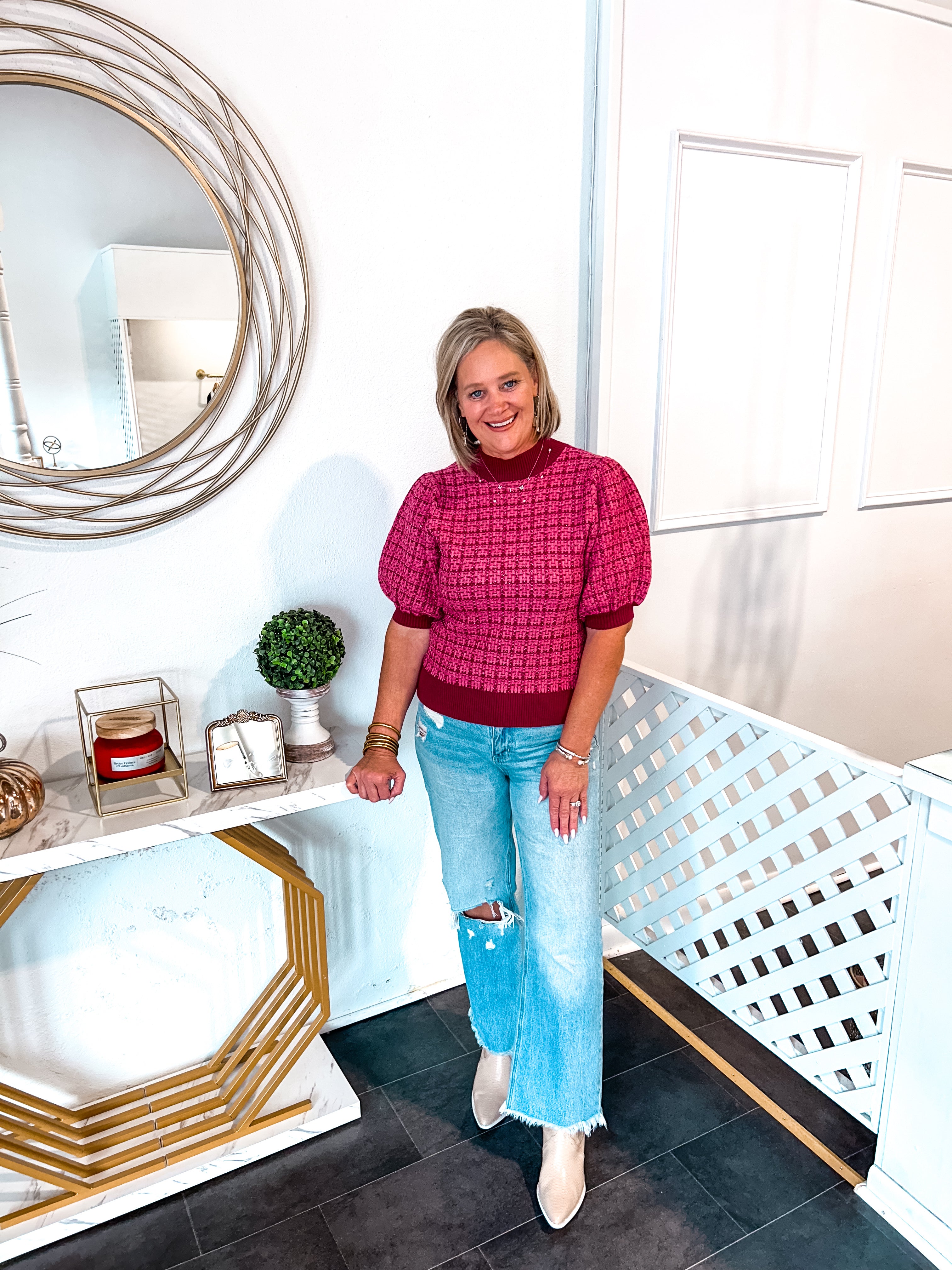 THML Maroon Tweed Sweater – Fidèle by K Hill