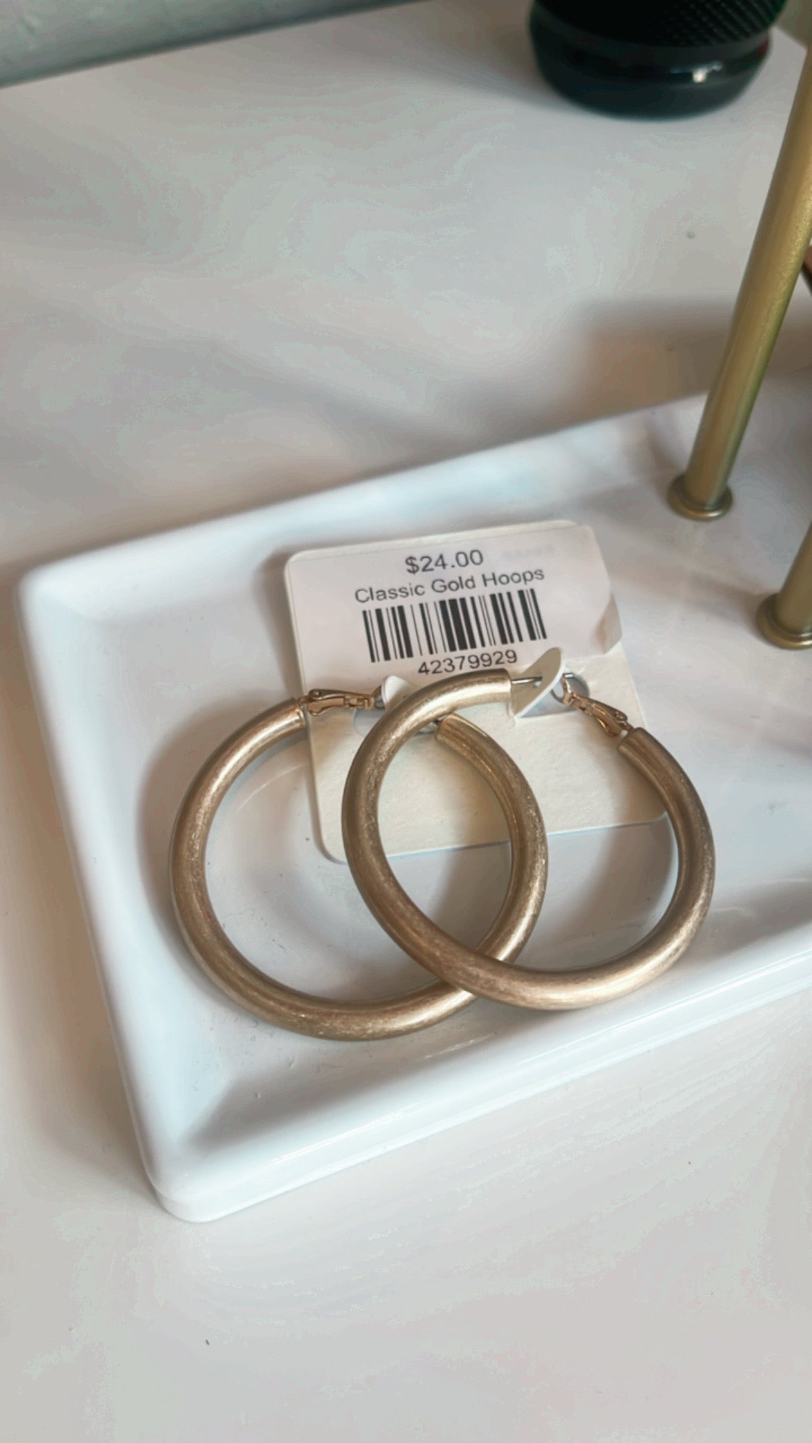 Classic Gold Hoops – Fidèle by K Hill