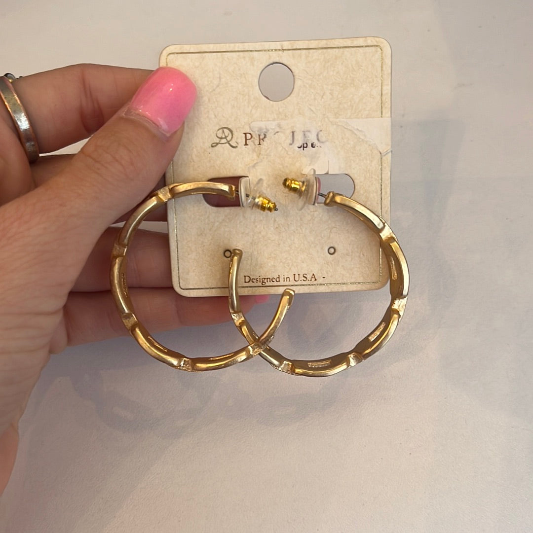 Gold Buckle Hoops – Fidèle by K Hill