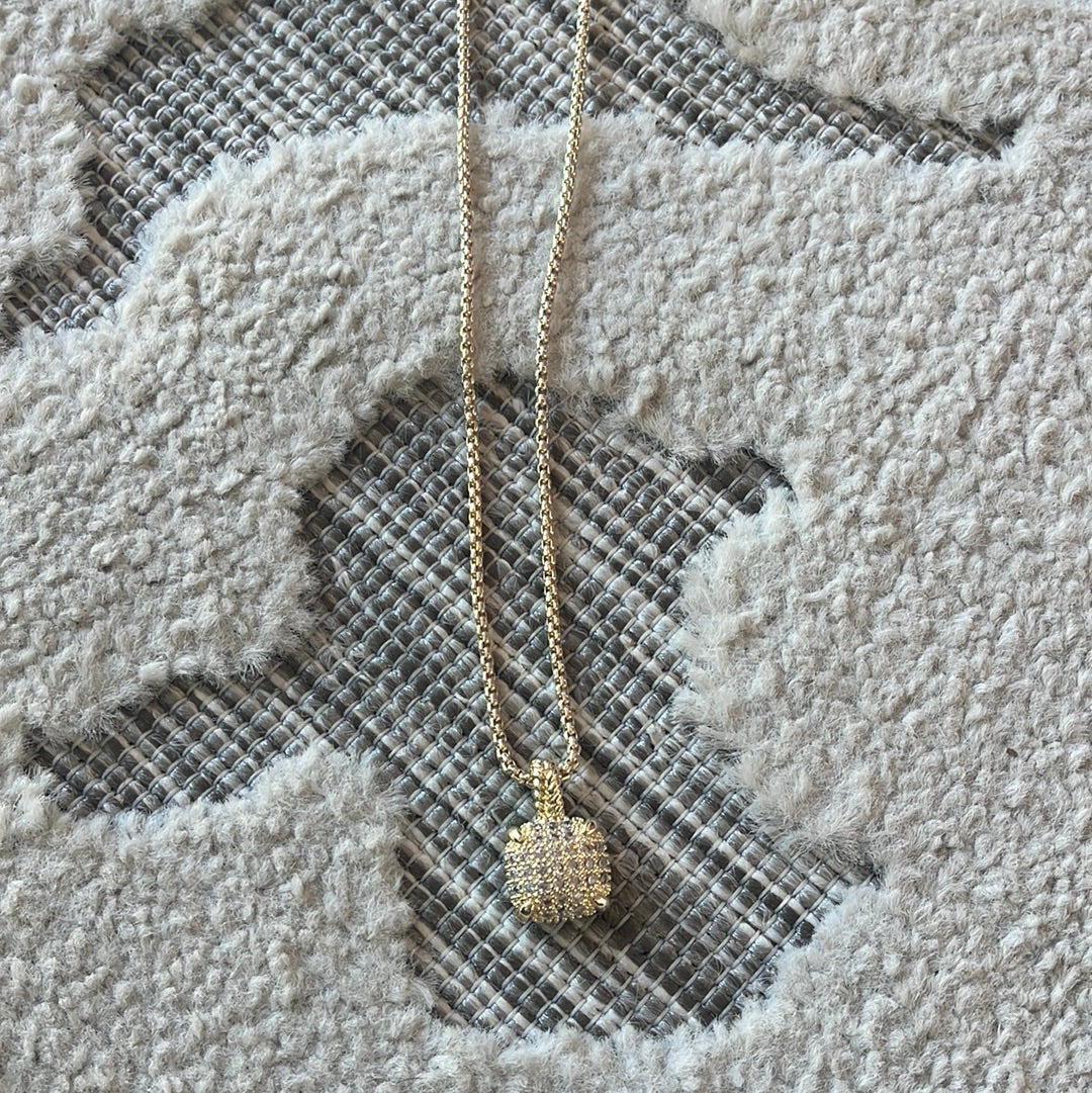 Julie Gold Rhinestone Necklace – Fidèle by K Hill